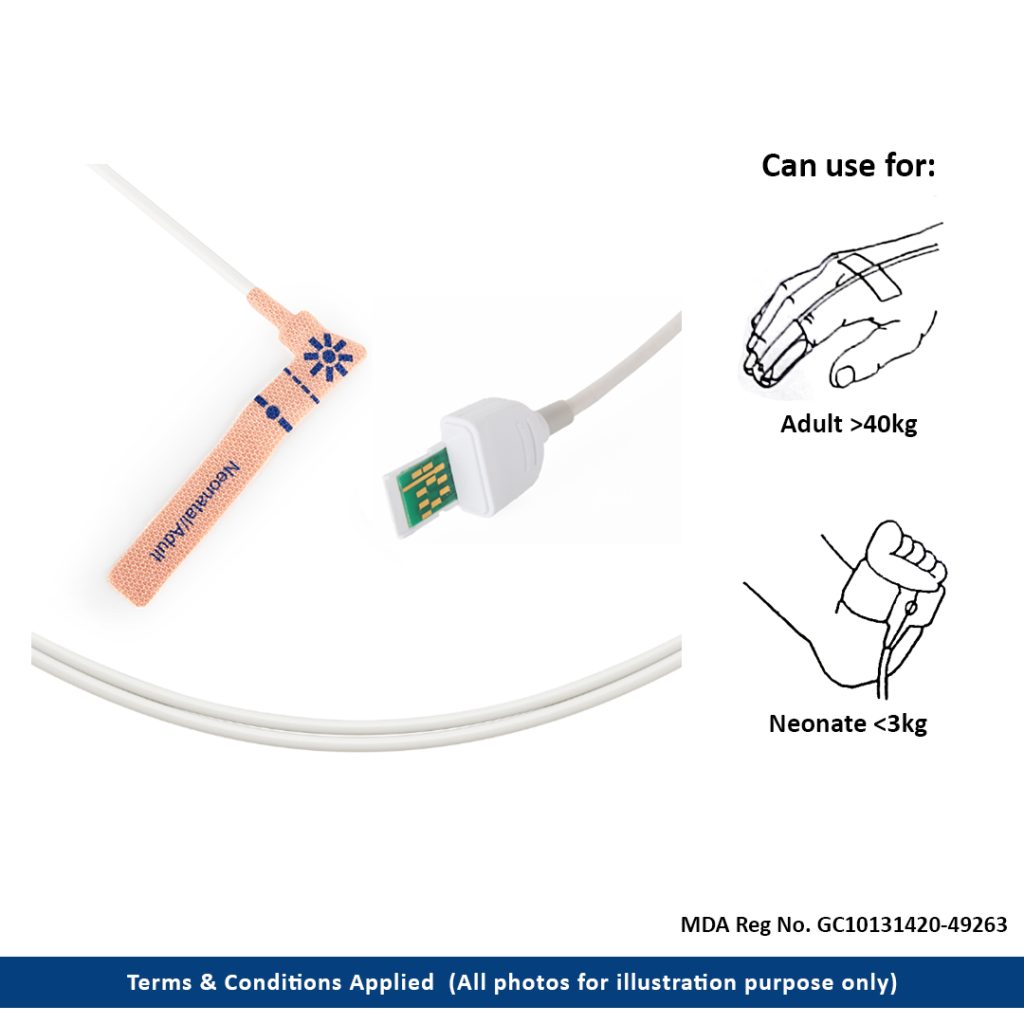 Compatible Disposable Masimo Neo/Adult SpO2 Sensor RD (20pcs) - No.1 ...